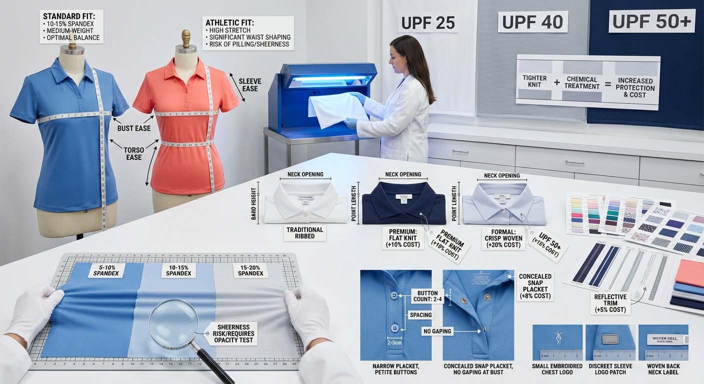Women’s Golf Polo Shirt Design: Key Differences vs Men’s